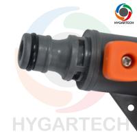 China Plastic Garden Two-Way Manifold Ball Valve  Distributor Tap With Female Thread X Two Click Quick Connect for sale