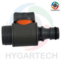 China Garden Ball Valve With Male Thread And Click Quick Hose Connect Hose Repair For Horticulture And Gardening for sale