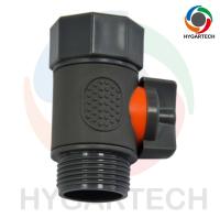 China Plastic Garden Ball Valve BSP Male X Female Threaded End 3/4'' Connector  For Gardening And Car Washing Use for sale