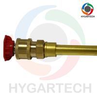 China Brass High Pressure Washing Gun With Extra Long Extension Tube For Road Cleaning Bus Washer Regular for sale
