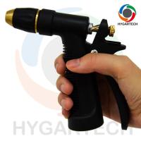 China Convenient Metal Water Hose Nozzle With Rear Trigger Control For Garden And Industrial for sale