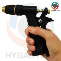 China Convenient Metal Water Hose Nozzle With Rear Trigger Control For Garden And Industrial for sale