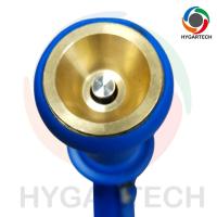 China Brass Industrial Blue Washing Gun With Safety Loop And Extension Tube Nozzle Wash Down Hot Water Use Cleaning for sale