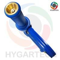 China Brass Industrial Blue Washing Gun With Safety Loop And Extension Tube Nozzle Wash Down Hot Water Use Cleaning for sale