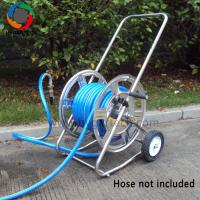 China High Durability Stainless Steel Trolley Hose Cart Supplied As Bare Hose Reel For Washing / Gardening / Irrigation for sale