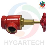 China 1¼”Female Thread Brass Hydraulic Angle Fire Valve For Fire Hose Reel Hydrant And Cabinet for sale
