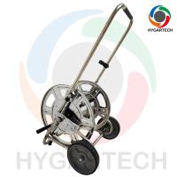 China Stainless Steel Trolley Hose Cart  With Brass Flow Way And 3/4