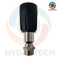 China Adjustable Brass Fire Hose Reel Nozzle With High Pressure Jet And Rubber House For Roller Hose Reel for sale