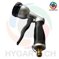 China 280psi Metal 8-Model Garden Hose Nozzle Down Pressure Washer With Front Trigger Control for sale