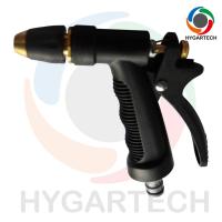 China Manual Brass Spray Nozzle With Rubber Cover Soft Grid Holder And Adjustable Nozzle for sale