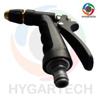 China Manual Brass Spray Nozzle With Rubber Cover Soft Grid Holder And Adjustable Nozzle for sale