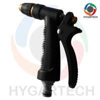 China Multi Purpose Brass Garden Hose Spray Gun / Nozzle Set With Adjustable Trigger for sale