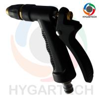 China Multi Purpose Brass Garden Hose Spray Gun / Nozzle Set With Adjustable Trigger for sale