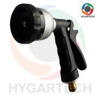 China 3/4'' Metal 8-Pattern Garden Hose Nozzle With Rear -Trigger Control for sale