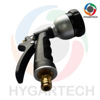 China 3/4'' Metal 8-Pattern Garden Hose Nozzle With Rear -Trigger Control for sale