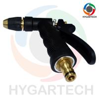 China Brass Rear Trigger Garden Hose Nozzle With Sturdy Construction for sale