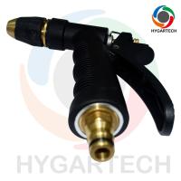 China Brass Rear Trigger Garden Hose Nozzle With Sturdy Construction for sale