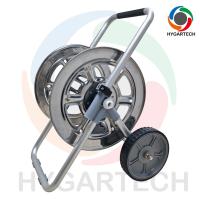 China Male Thread Connection Trolley Hose Reel Cart with Hose and Nozzle Featuring 8 Solid Wheels Designed for Long Term Operation for sale