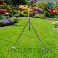 China Metal Triangle Stand With Butterfly Sprinkler And Male Thread Connection For Watering In Irrigation Or Garden for sale