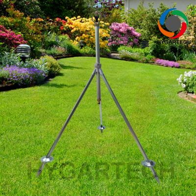 China Metal Triangle Stand With Butterfly Sprinkler And Male Thread Connection For Watering In Irrigation Or Garden for sale
