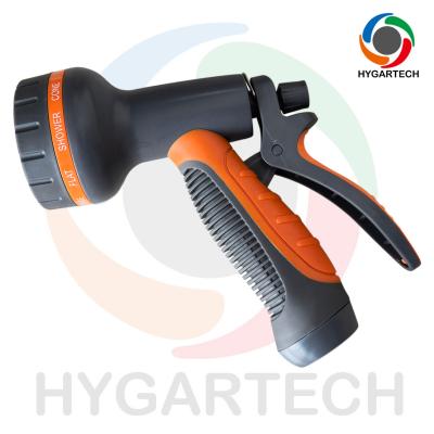 China High Durability Plastic Gardening Parts Eight-Function Trigger Spray Nozzle for Wide Application for sale