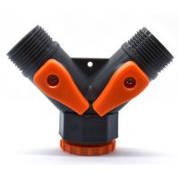 China Plastic Garden Y-Type Manifold Ball Valve  Distributor Tap With 3/4