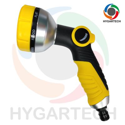 China Multifunctional Thumb Control Spray Nozzle With Hose Connector For Gardening Irrigation And Car Washing for sale