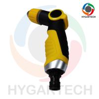 China Thumb Control  Two Different Spray Modes Hose Spray Nozzle with Hose Connector for Gardening Irrigation and Car Washing for sale