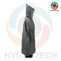 China PEVA Portable One Size Fits All Reusable Gray Pocket Raincoat for sale