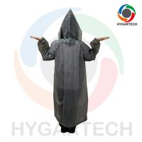 China PEVA Portable One Size Fits All Reusable Gray Pocket Raincoat for sale