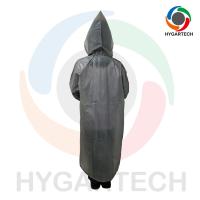 China PEVA Portable One Size Fits All Reusable Gray Pocket Raincoat for sale