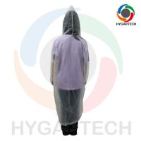 China PEVA Portable Reusable Transparent Pocket Raincoat One Size Fits All for sale
