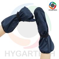 China PU & Polyester Waterproof Windproof  Lined Blue Skiing Gloves For Winter Outdoor Adventures for sale