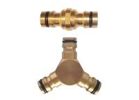 China Two / Three Way Quick Connect Water Hose Fittings Easy Connect for sale