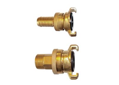 China Heavy Duty Brass Hose Quick Coupling SH Pressure Claw-Lock with Locknut for sale