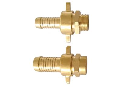 China Three Piece Brass Hose Fittings , Brass Hose Connector Easy Connection for sale