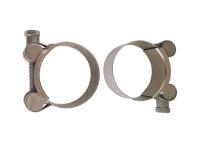 China Stainless Steel Unitary Hose Clamp Wide Bandwidth W4 for sale