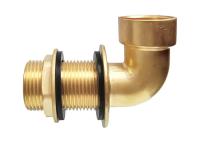 China Durable 90 Degree Brass Elbow Tank Fitting IPS Male x Female Thread Pipe Connection for sale
