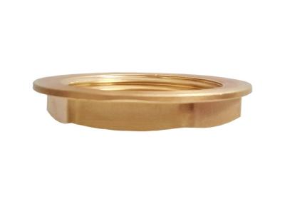 China Brass Flange Lock Nut Female Thread Hexagon Type for sale