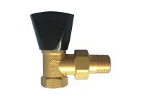 China Hard Seal Brass Needle Angle Valve Male x Female Thread For Hydraulic Industry for sale