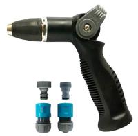China Easy Operate Metal Water Spray Gun With Adjustable Nozzle 3/4'' IPS Thread Inlet for sale