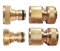 China Garden Solid Brass Quick Connect Water Hose Fittings Hose Couling for sale
