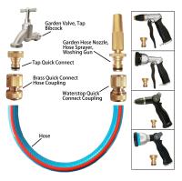 China Garden Solid Brass Quick Connect Water Hose Fittings Hose Couling for sale