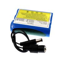 China 18650 Lithium Battery Pack | 12.6V 3400mAh Universal Rechargeable Lithium-ion Battery Pack | DC Male+Female Dual Connector for LED Lights | Customizable China Factory Direct for sale