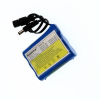 China 18650 Lithium Battery Pack | 12.6V 3400mAh Universal Rechargeable Lithium-ion Battery Pack | DC Male+Female Dual Connector for LED Lights | Customizable China Factory Direct for sale