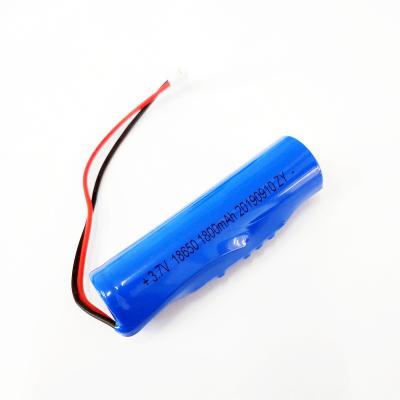 China Custom 18x65MM Sumsung 6.66Wh 1800mAh Li Ion 3.7 V Battery Replacement Rechargeable Battery Pack with XH2.54-2P USB Charger Cable for RC Airplane DIY, Fishing Lights,Doorbell  | China Factory for sale