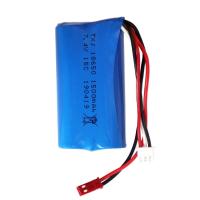China Long Cycle Life 18650 Battery Pack | 1000 Times 11.1Wh 1500mAh 7.4V Liion Battery Pack for Wireless Alarm Systems | ROHS Compliant | Made in China for sale