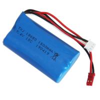 China Long Cycle Life 18650 Battery Pack | 1000 Times 11.1Wh 1500mAh 7.4V Liion Battery Pack for Wireless Alarm Systems | ROHS Compliant | Made in China for sale
