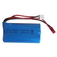 China Long Cycle Life 18650 Battery Pack | 1000 Times 11.1Wh 1500mAh 7.4V Liion Battery Pack for Wireless Alarm Systems | ROHS Compliant | Made in China for sale