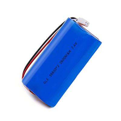 China Rechargeable 18650 Battery Pack | Custom 19.24Wh 2600mAh 7.4 V Lithium Battery Pack for Small IoT Sensors | ROSH China Manufacturer for sale
